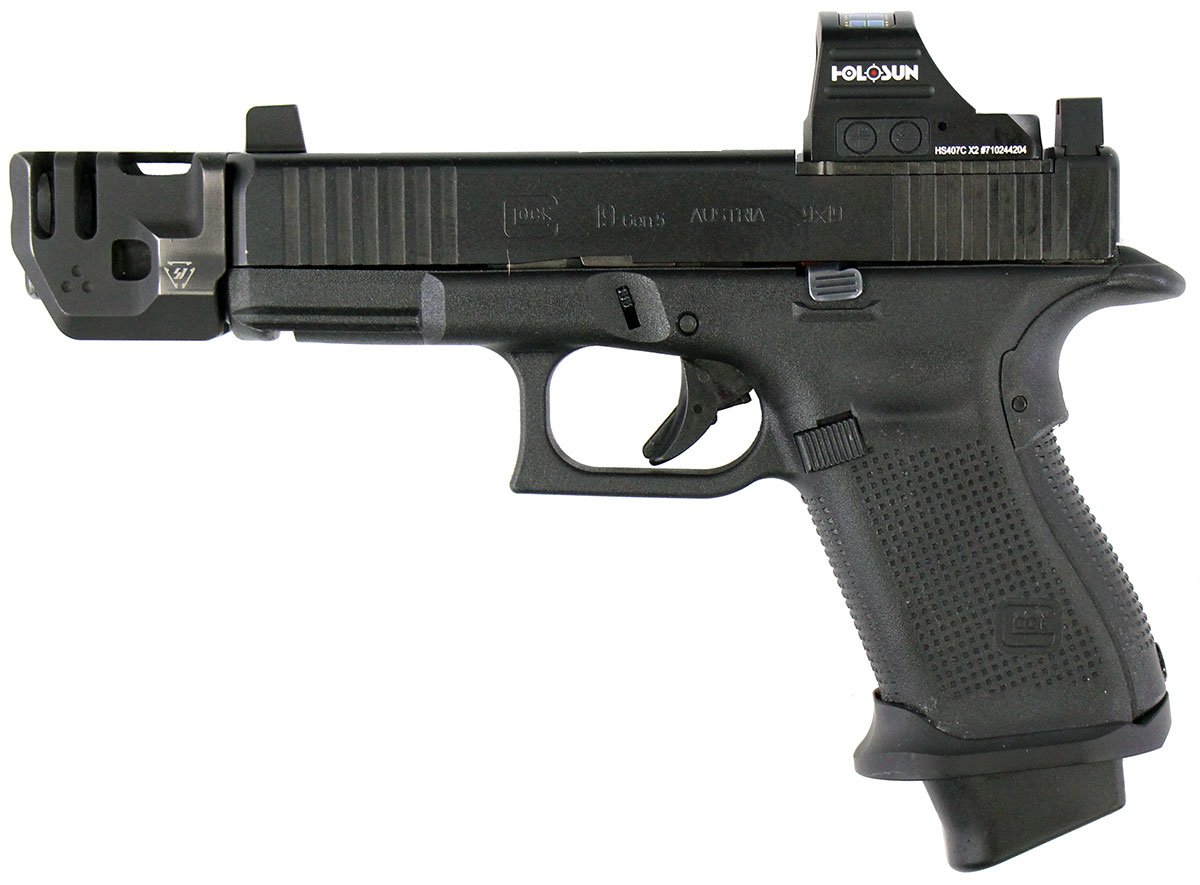 Glock 19 Gen5 MOS 9mm Pistol - Used in Good Condition with Box Holosun HS407C X2 Red Dot