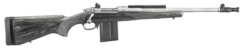 Ruger Gunsite Scout Stainless 308 Carbine with Laminated Stock 6822
