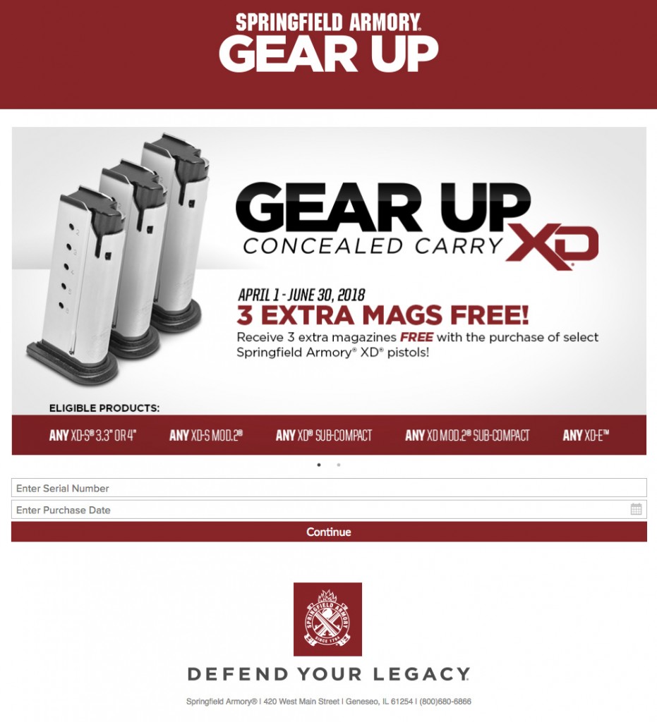 Springfield Gear up Promotion - Hyatt Guns